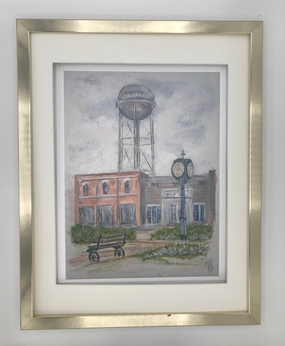 "Collierville Town Square" Paper Print – Georgia Jane Design